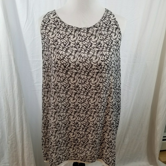 Kenar | Tops | Kenar Womens High Neck Blouse Ivory Blue Sz L | Poshmark